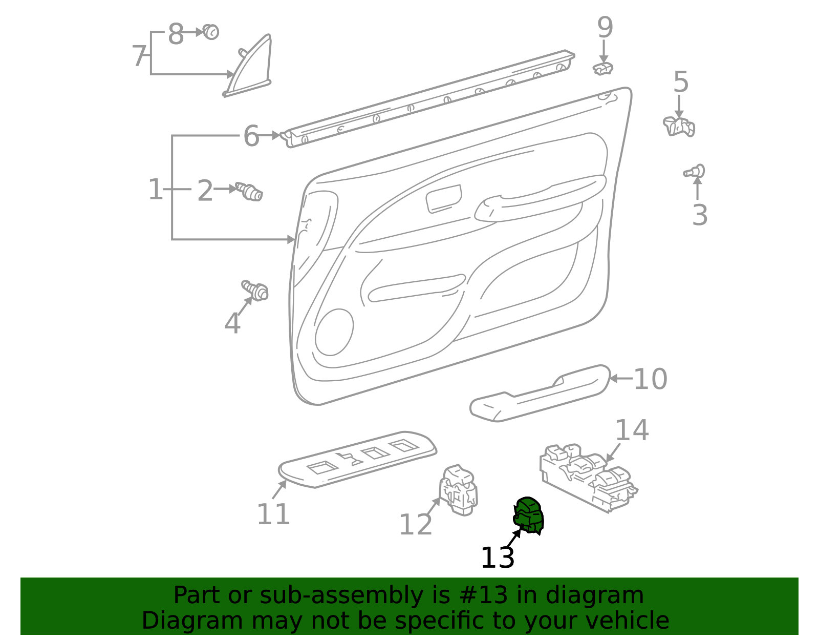 1989-1998 Toyota Window Switch 84810-32070 | MotorMotor
