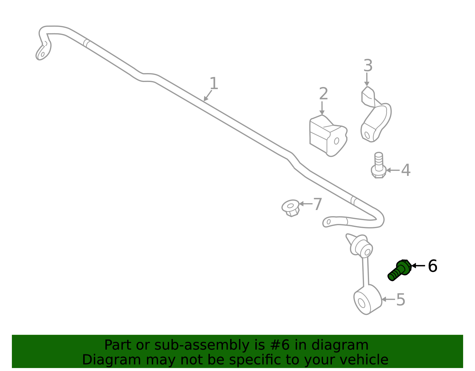 2008-2025 Subaru Suspension Stabilizer Bar Link Bolt 901000360 | Subaru ...
