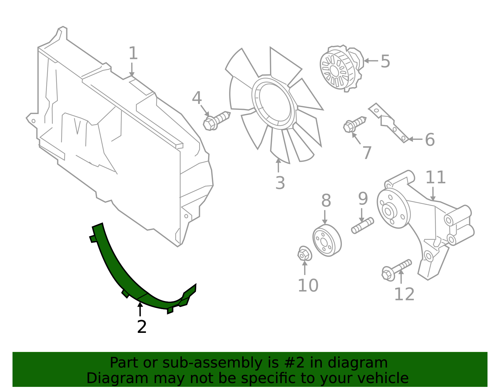 21477-EZ31B - Fan Shroud 2017-2022 Nissan | Official Nissan Parts Store