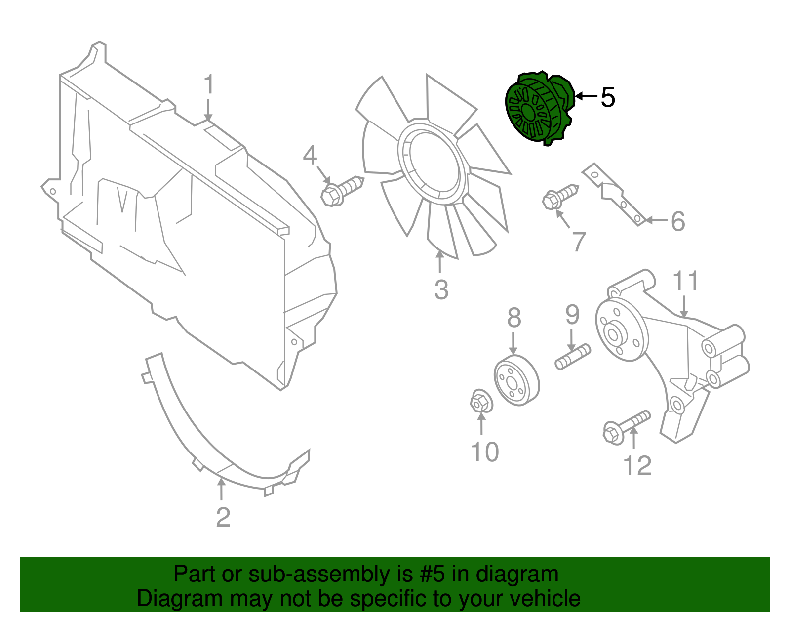Genuine Fan Coupling (vk56vd) (y62 A61 F80 Wf80) - 21082-5X23A ...