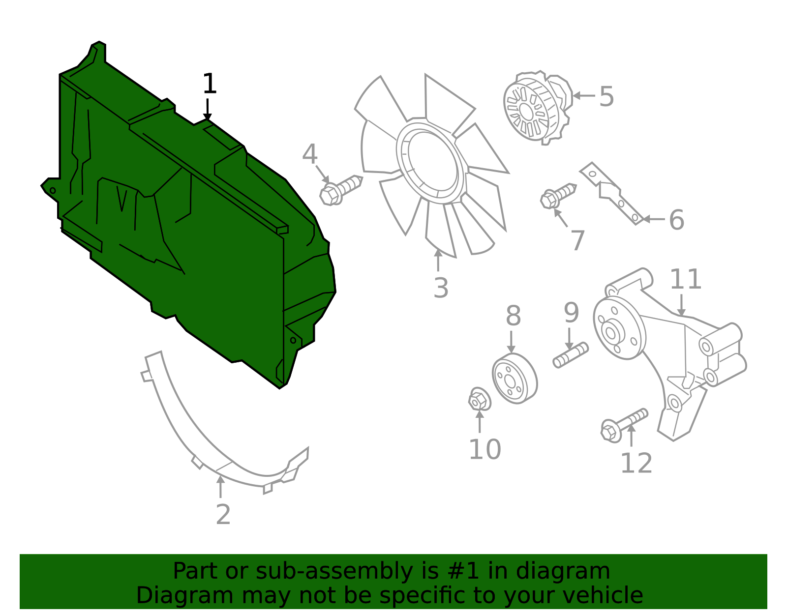 2017-2019 Nissan TITAN 2017-2019 Nissan TITAN - Fan Shroud 21476-EZ30A ...