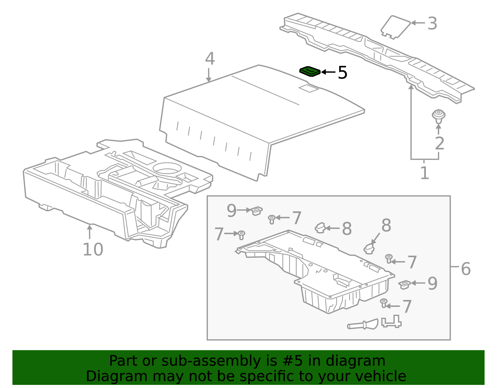 84523-TJB-A01ZA - 2019-2025 Honda Passport - Handle Assembly Rear Cargo ...