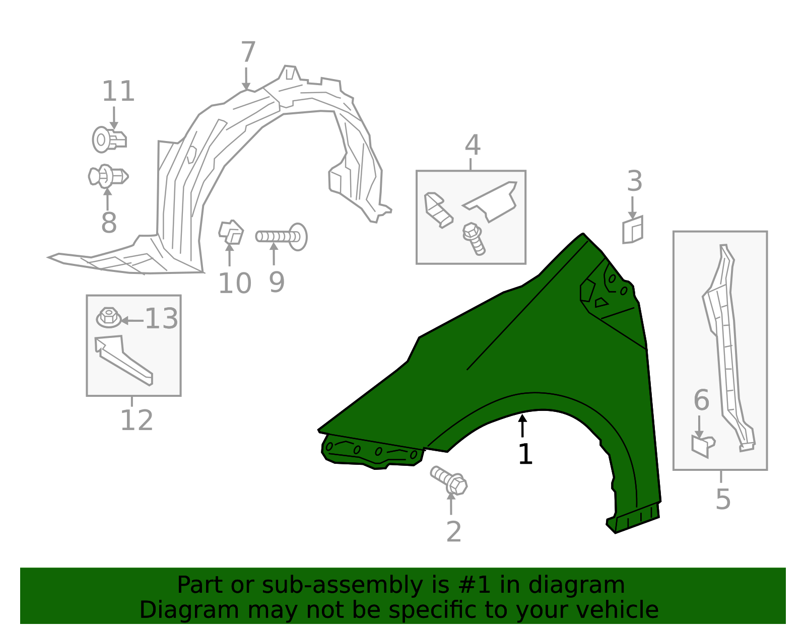 53802-47100 - Fender Longo Toyota Parts