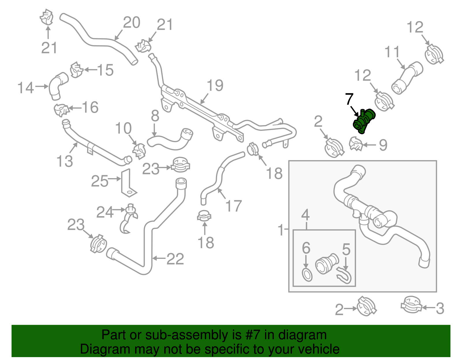 1K0-121-087-H - Connector Tube 2006-2015 Audi | Audi OEM Parts Guy