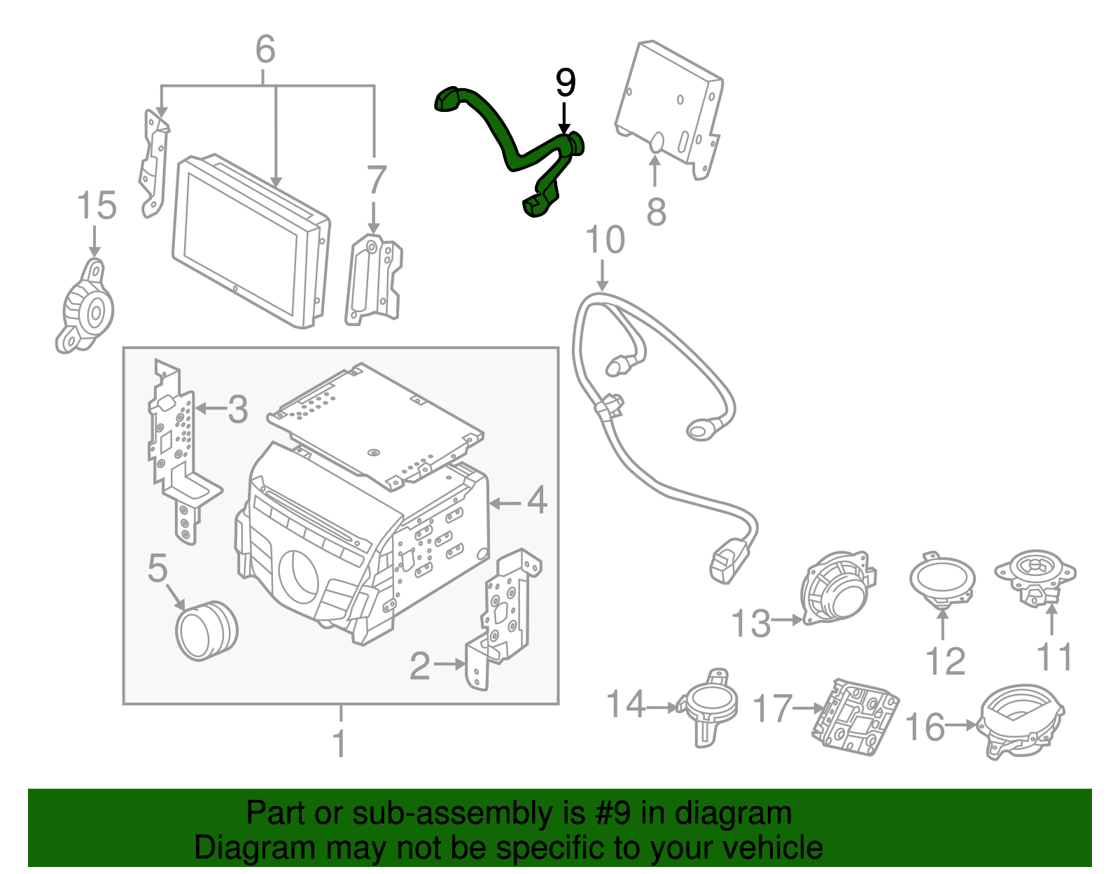 96115-3V000 - 2014 Hyundai Azera - Wire Harness | Hyundai Parts Express