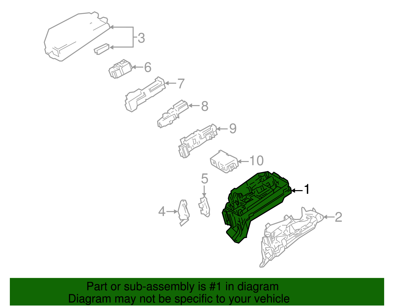 82666-F4030 - 2018-2022 Toyota C-HR - Fuse & Relay Box | Nucar Toyota Parts