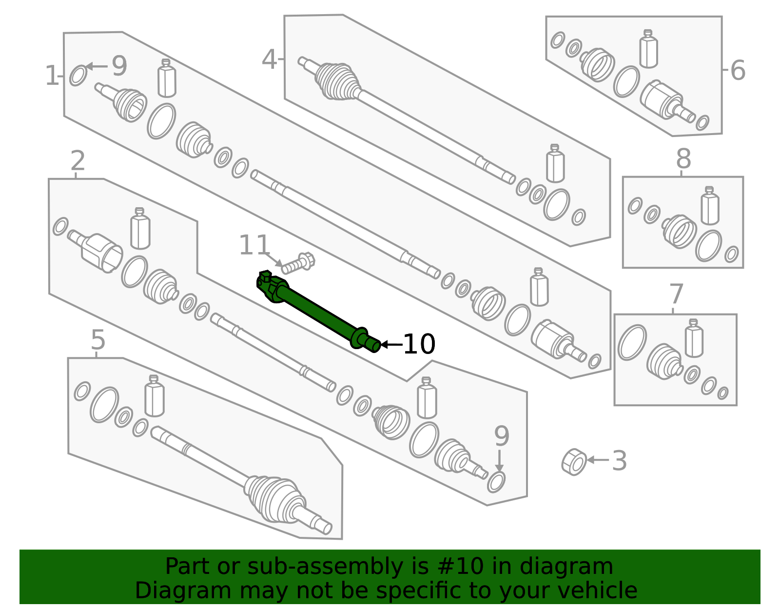 49560-AO000 - Intermediate Shaft 2023-2025 Kia Niro EV | Kia.Parts Store