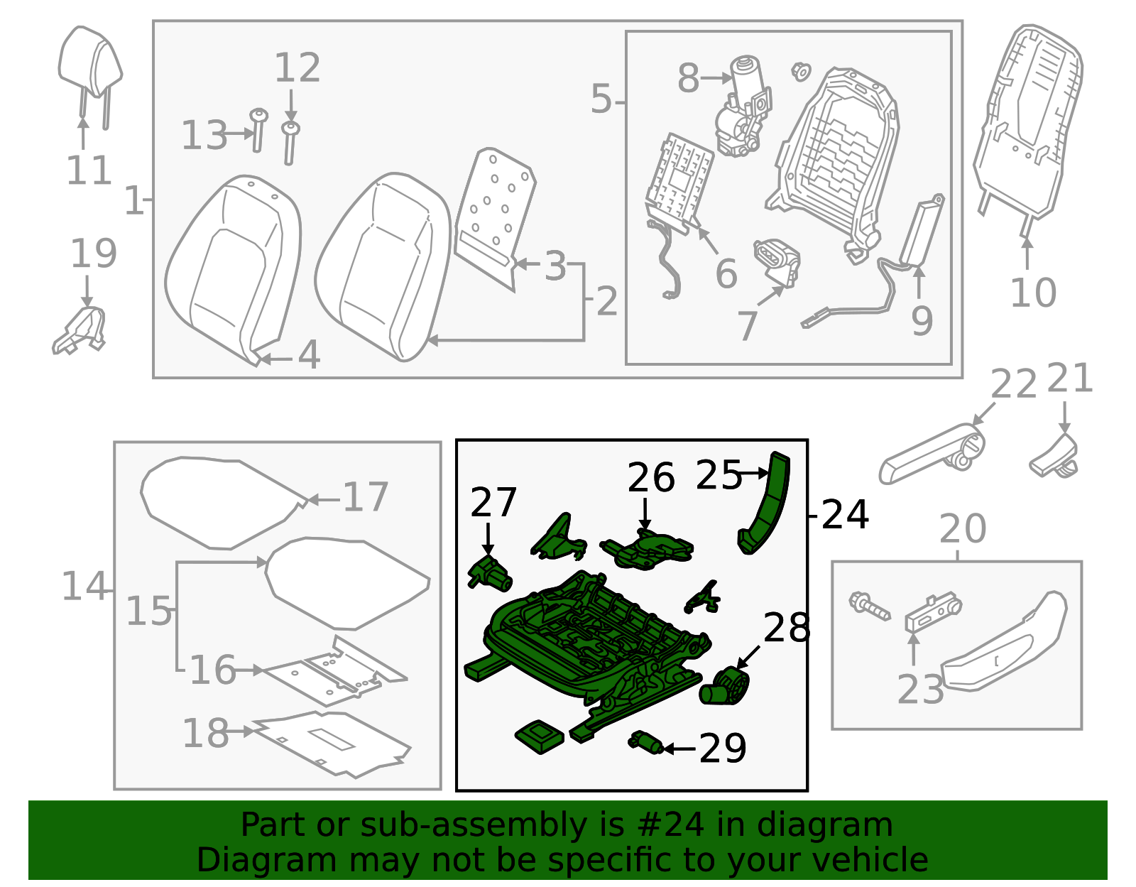 2024-2025 Hyundai Seat Adjust Assembly 88590-BE251-NNB | QuirkParts