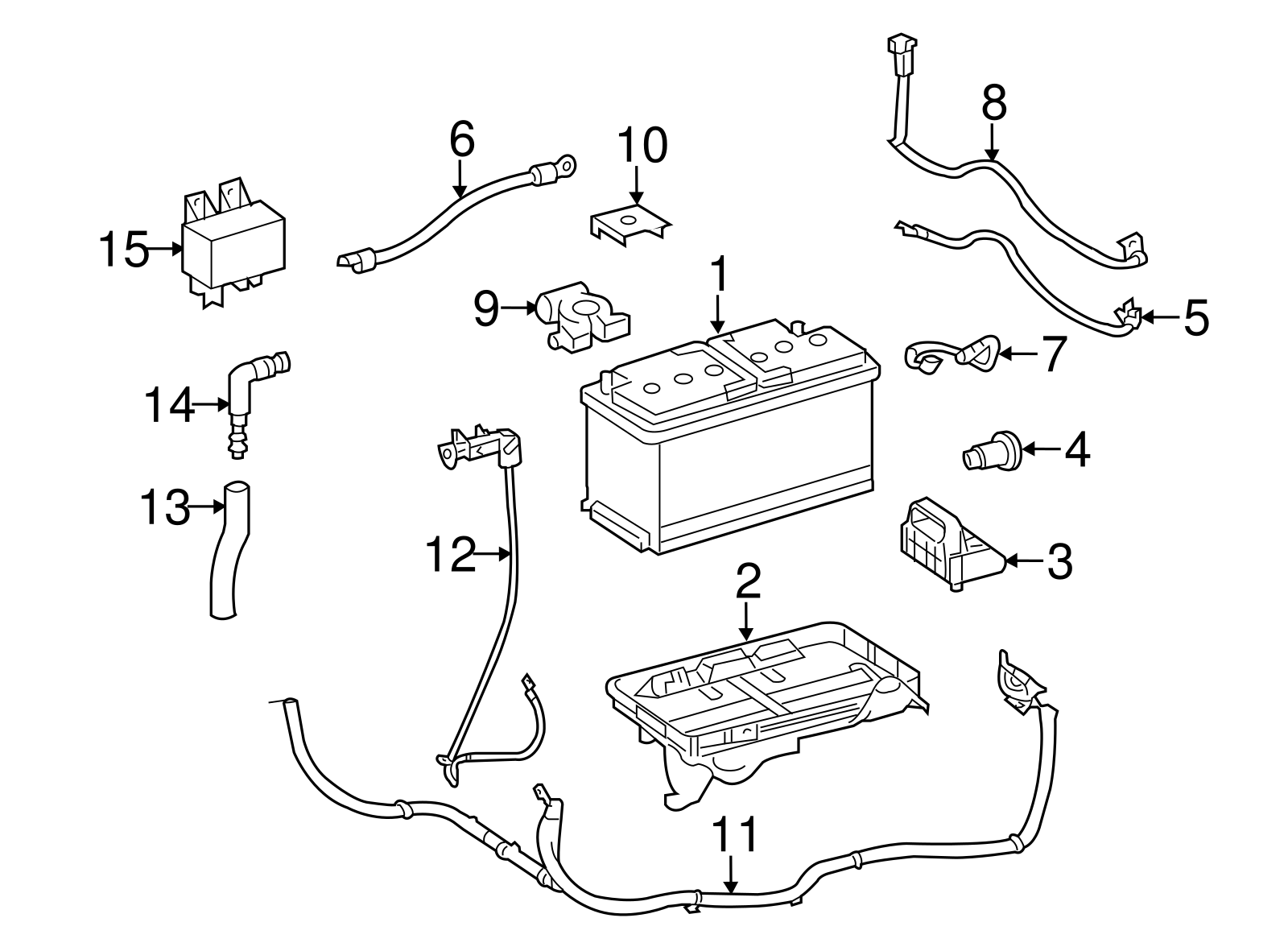 2010-2013 Mercedes-Benz Positive Cable 906-440-16-41 | MB Parts Center