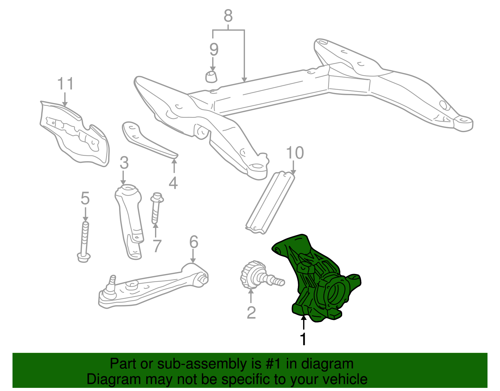 2002-2005 Porsche 911 Knuckle 996-341-165-06 | Gaudin Porsche Parts