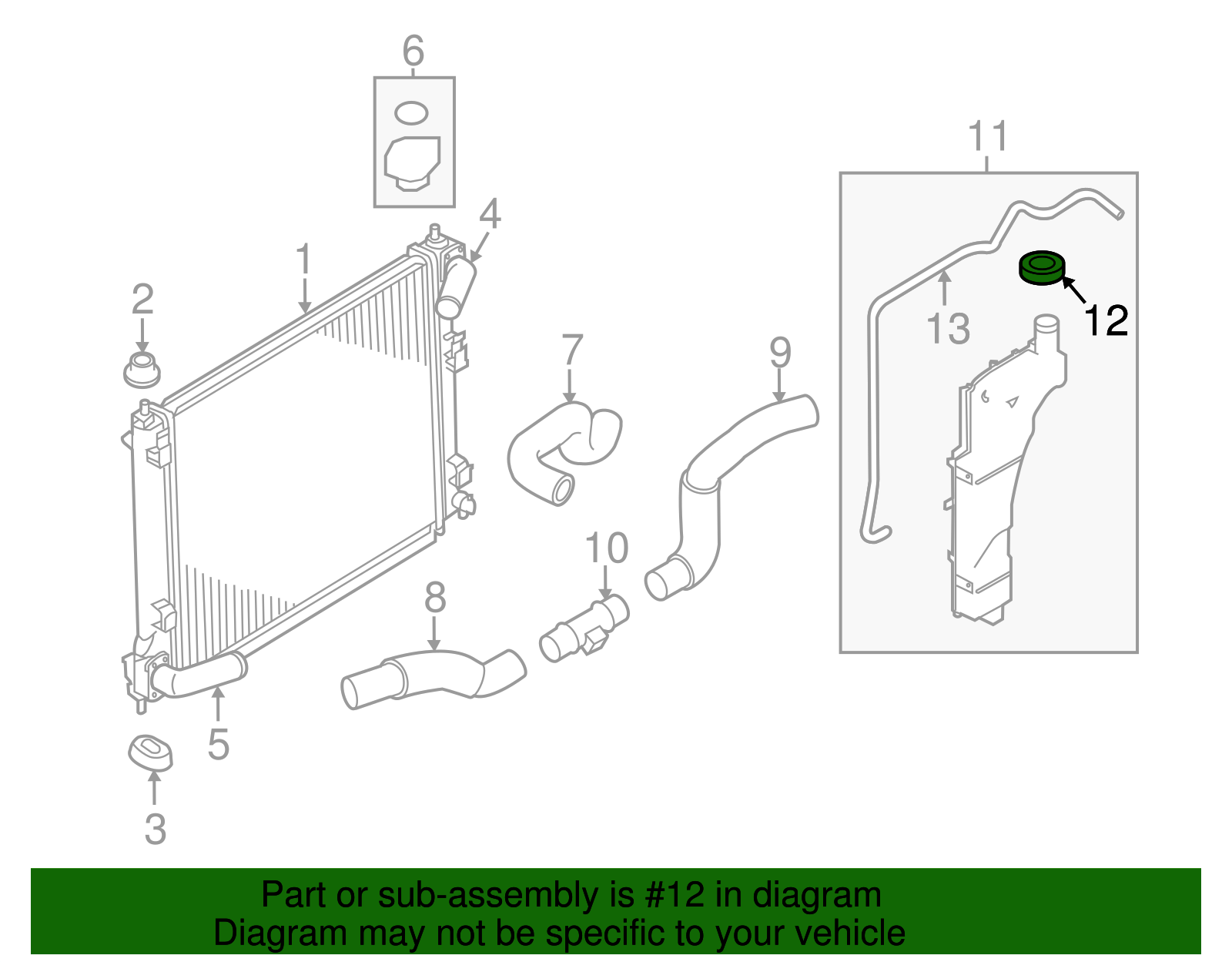 2003-2021 Nissan Reservoir Cap 21712-79900 | OEM Parts Online