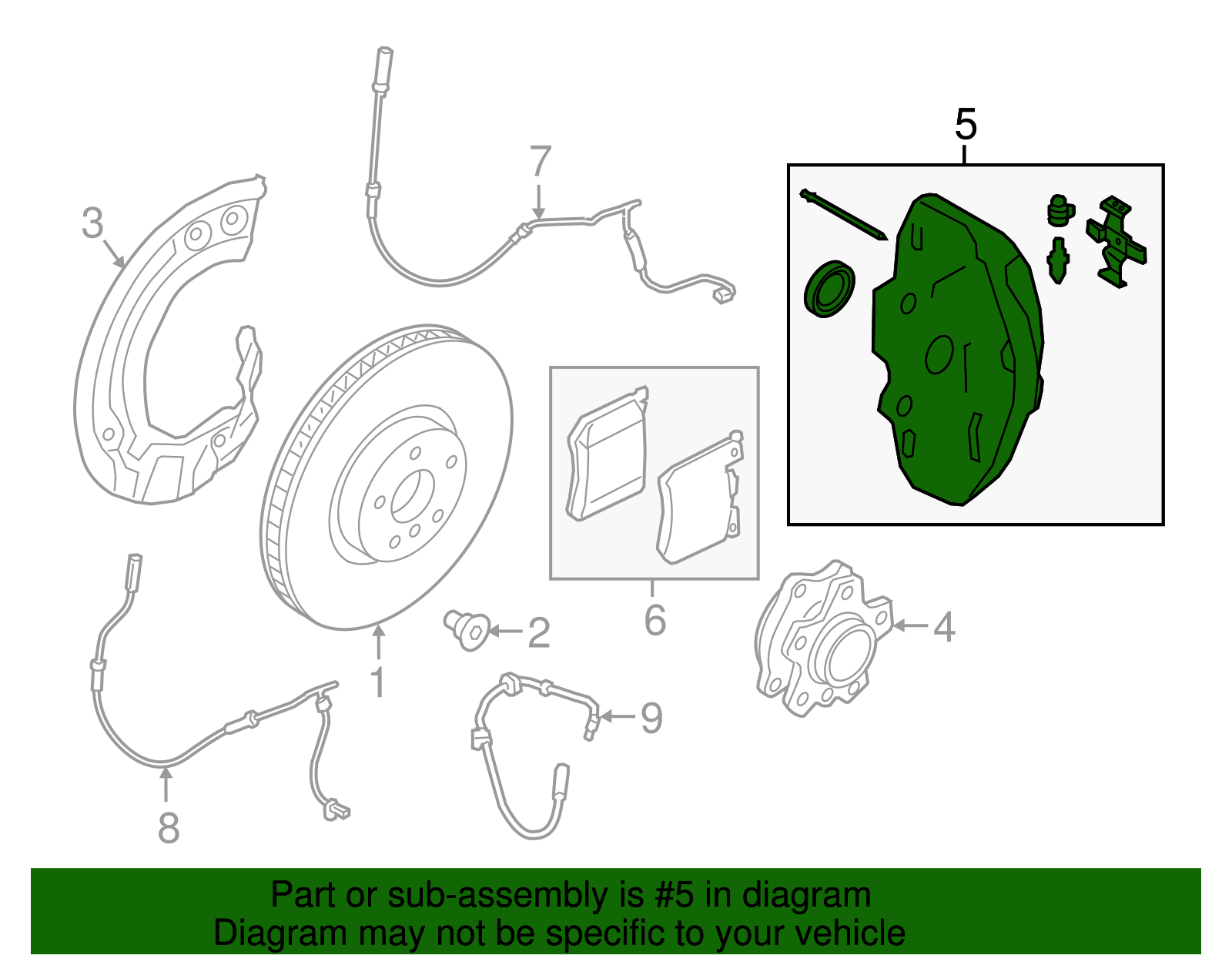 2019-2025 BMW 2019-2024 BMW - Disc Brake Caliper 34-11-6-897-337 | BMW ...