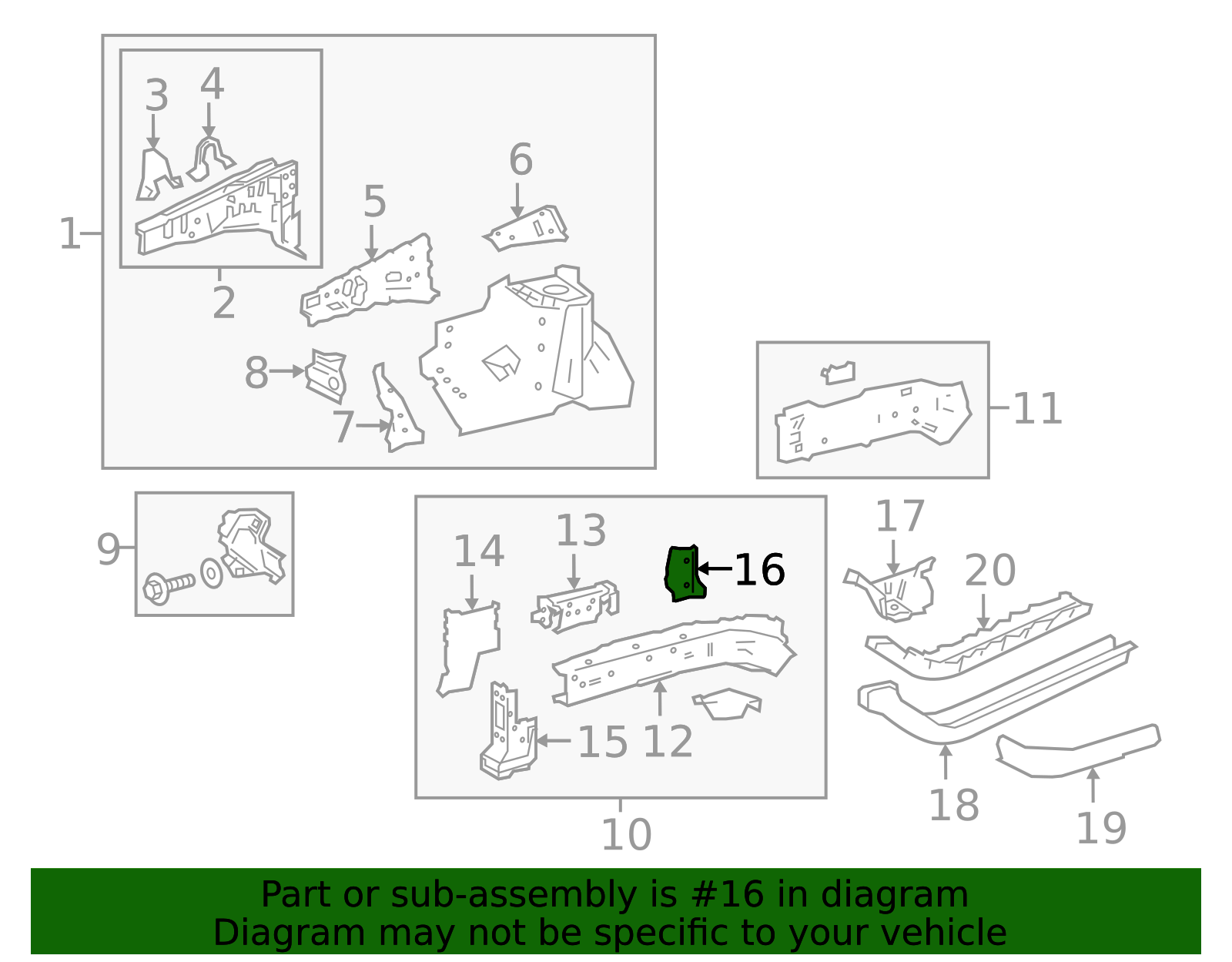 57189-0R010 - High-Quality Fender Gusset for 2015-2021 Lexus ...
