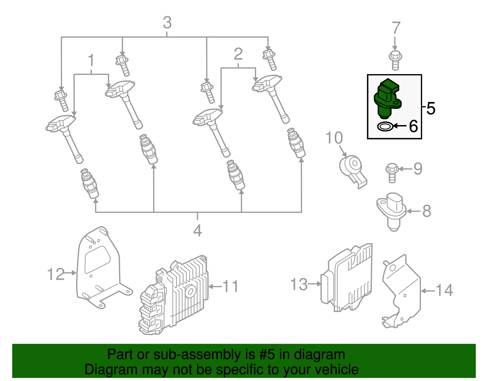23731-1CA1B - 2016-2024 Nissan - Camshaft Position Sensor | Anicra ...