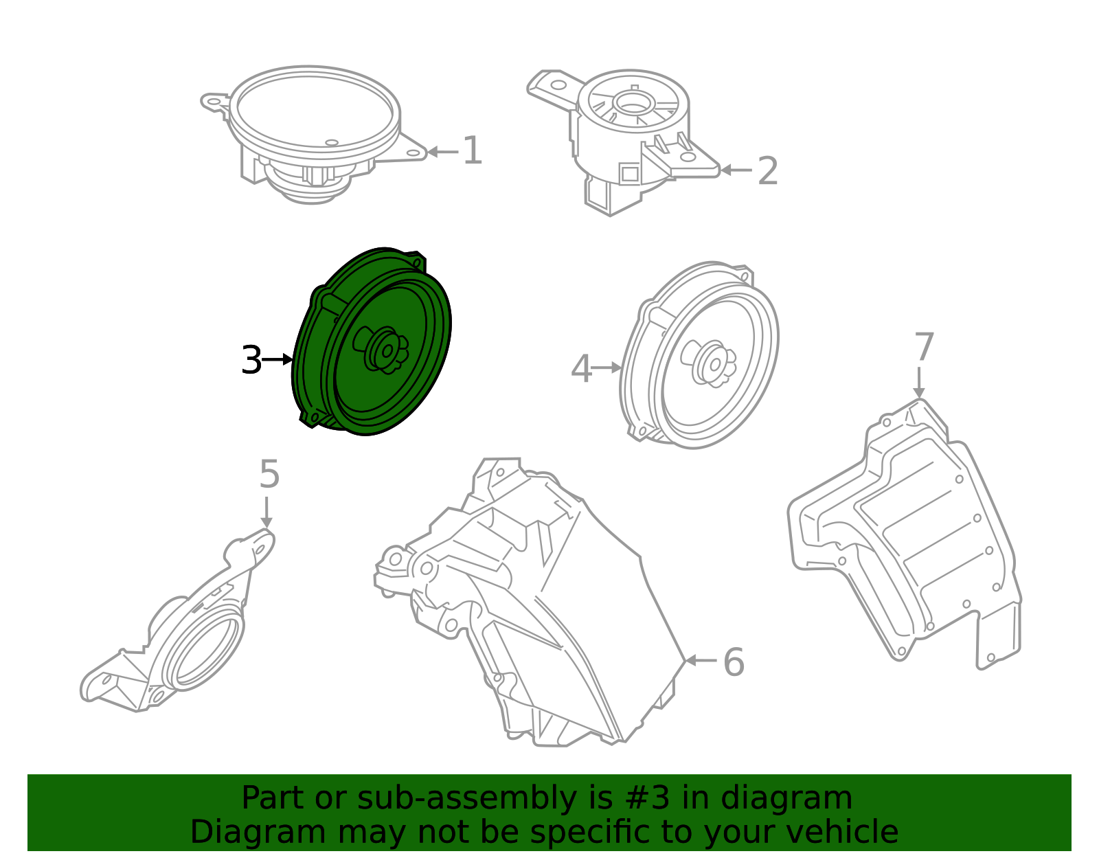 Hyundai - 96330-J5000 - Speaker - 2019-2025 Hyundai | OEM Hyundai Parts ...