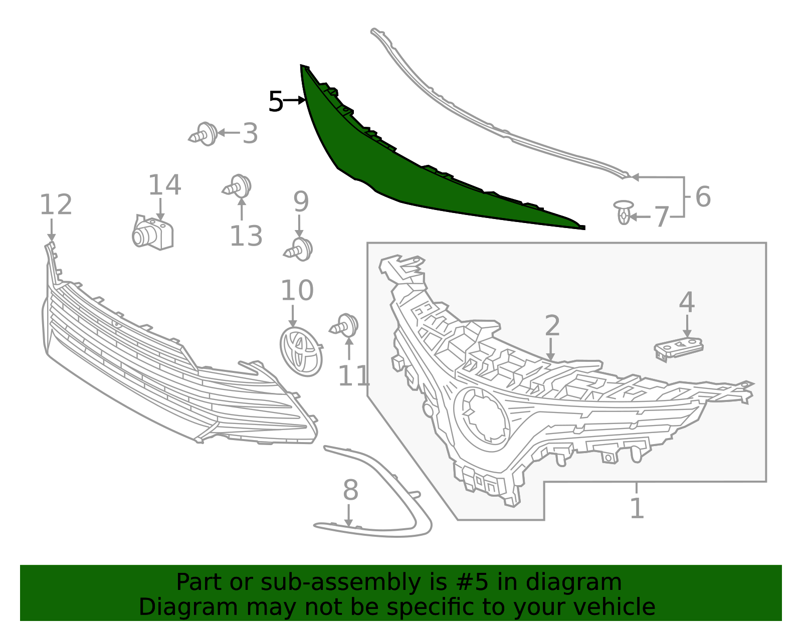 5211106900 - Upper Cover 2021-2024 Toyota Camry | Toyota San Diego Parts