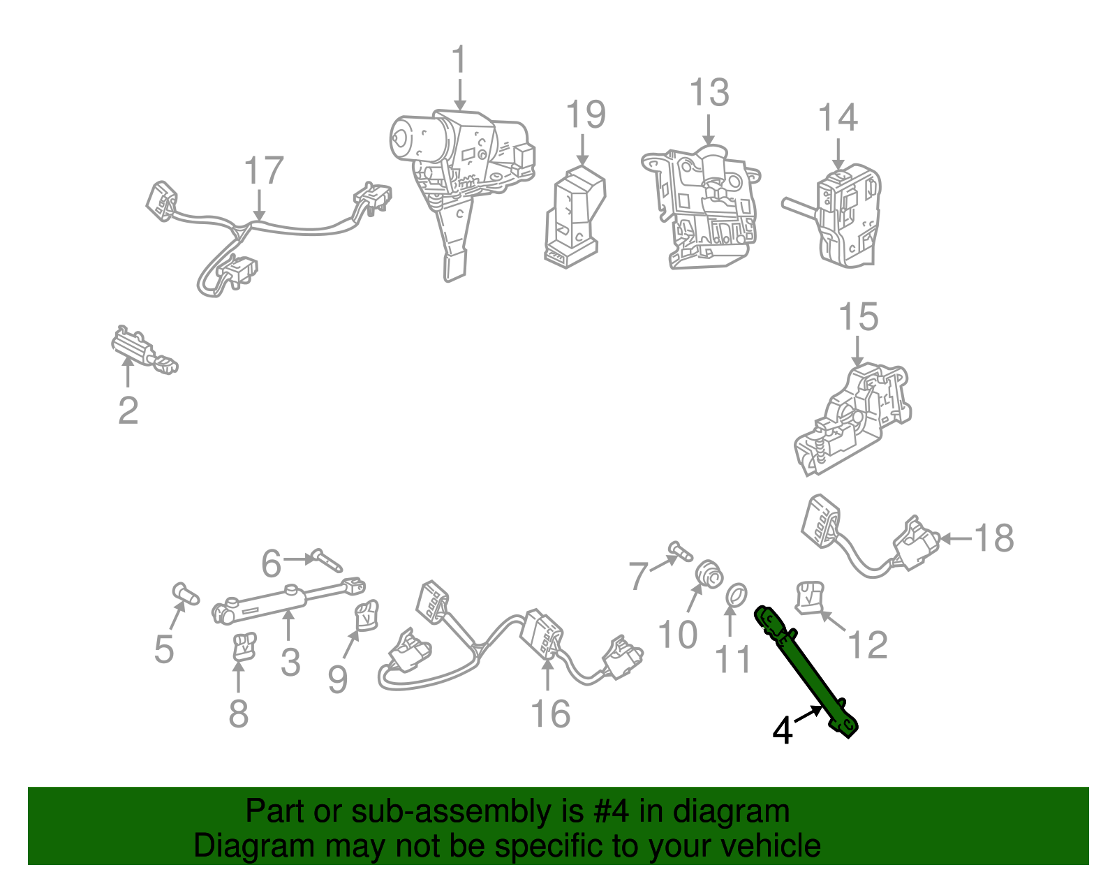 170-800-06-72 - Hydraulic Cylinder 1998-2004 Mercedes-Benz | Mercedes ...