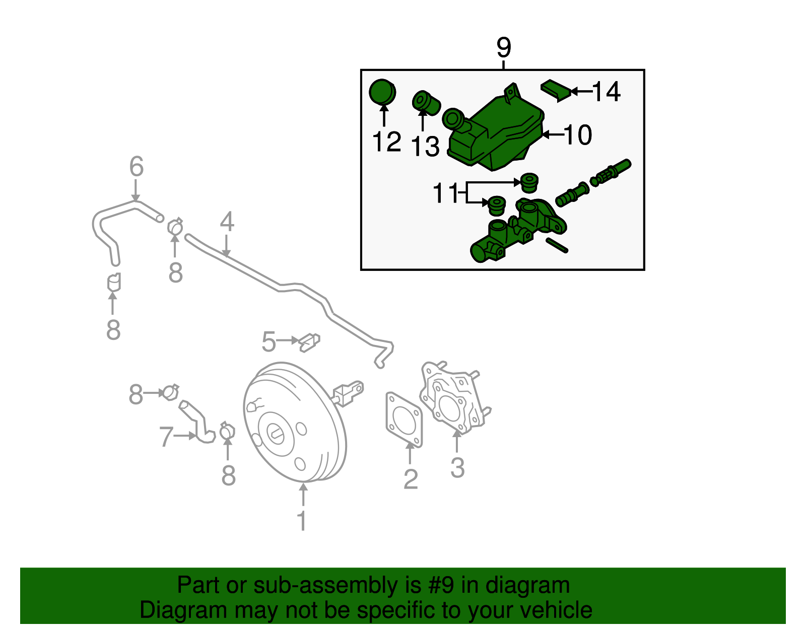 2007-2011 Nissan Versa Master Cylinder D6010-EM31A | Nissan Parts Central