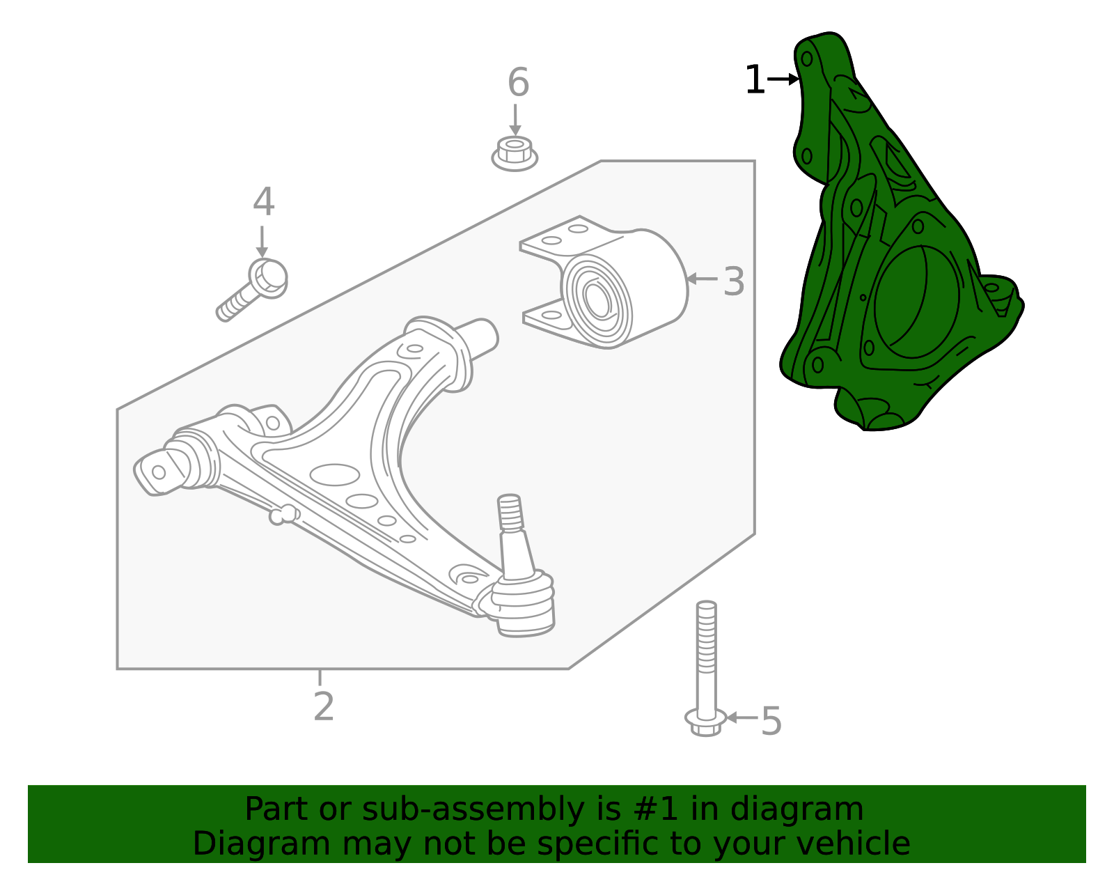 2016-2025 GM GM 23384197 Driver Side Steering Knuckle | GM Outlet
