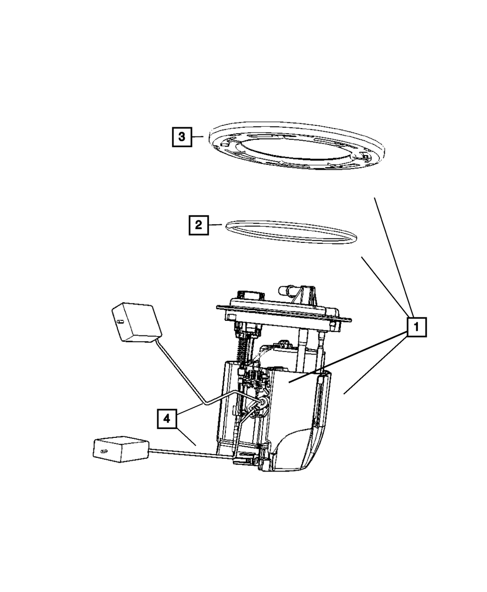Fuel Pump/Level Unit Module Kit for 2007-2017 Mopar | OEM Mopar ...