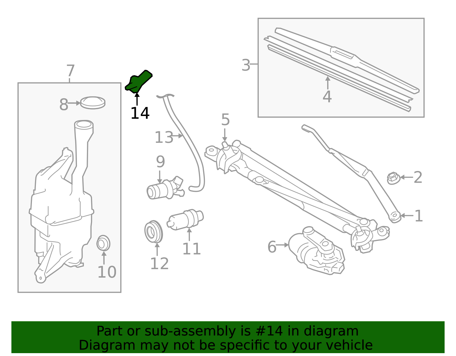 Genuine Official Toyota Windshield Washer Nozzle (Front) part# 85381 ...