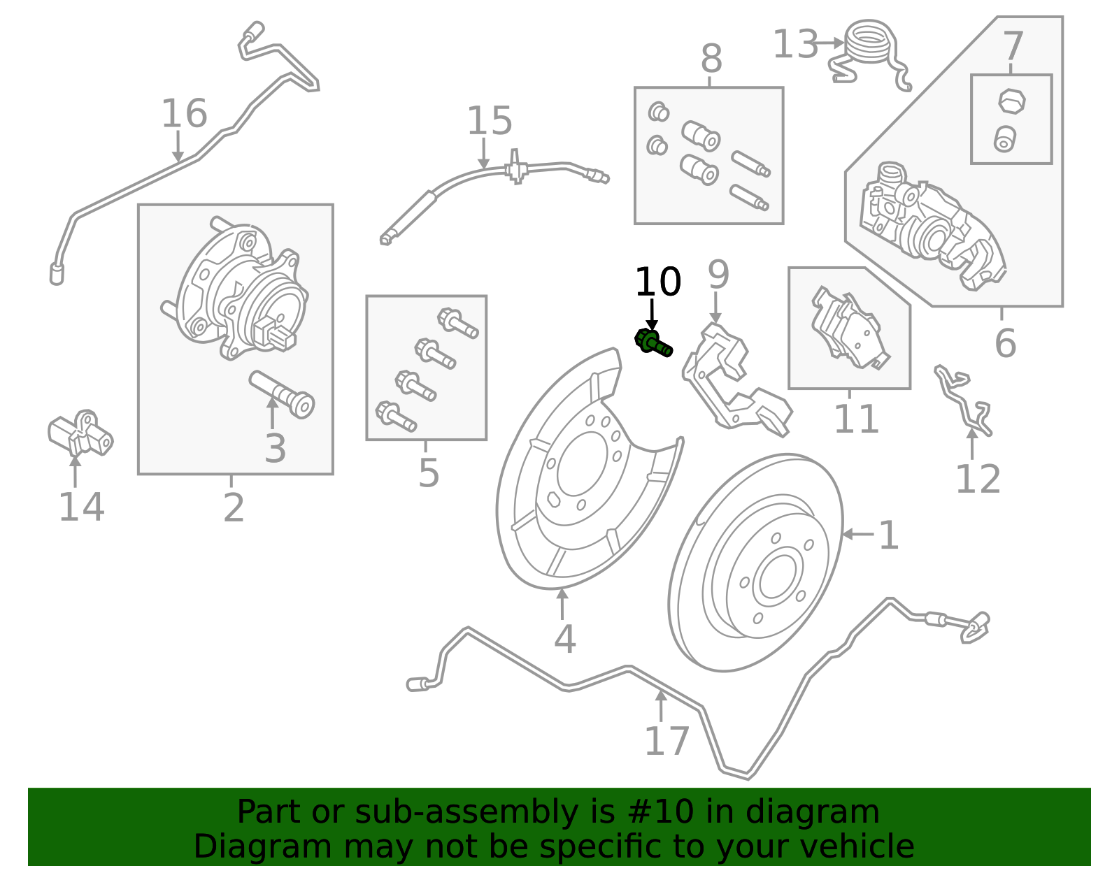 2012-2019 Ford Disc Brake Caliper Anchor Plate Bolt -W700684-S442 ...