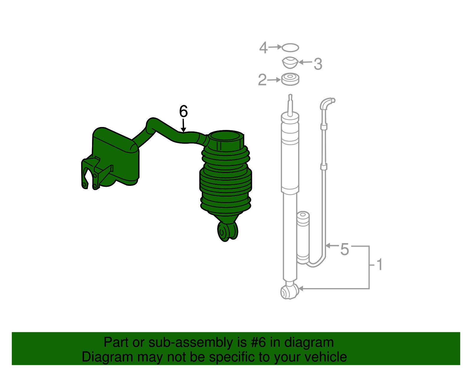 211-320-09-25 - Exchange Air Suspension Bellows 2004-2009 Mercedes-Benz ...