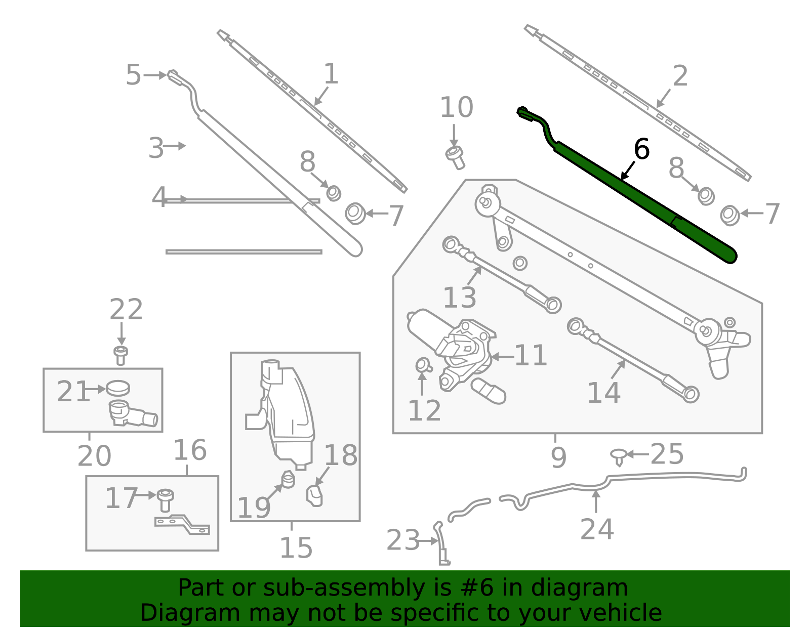 28881-9FV0A - High-Quality Windshield Wiper Arm for 2012-2024 Nissan ...