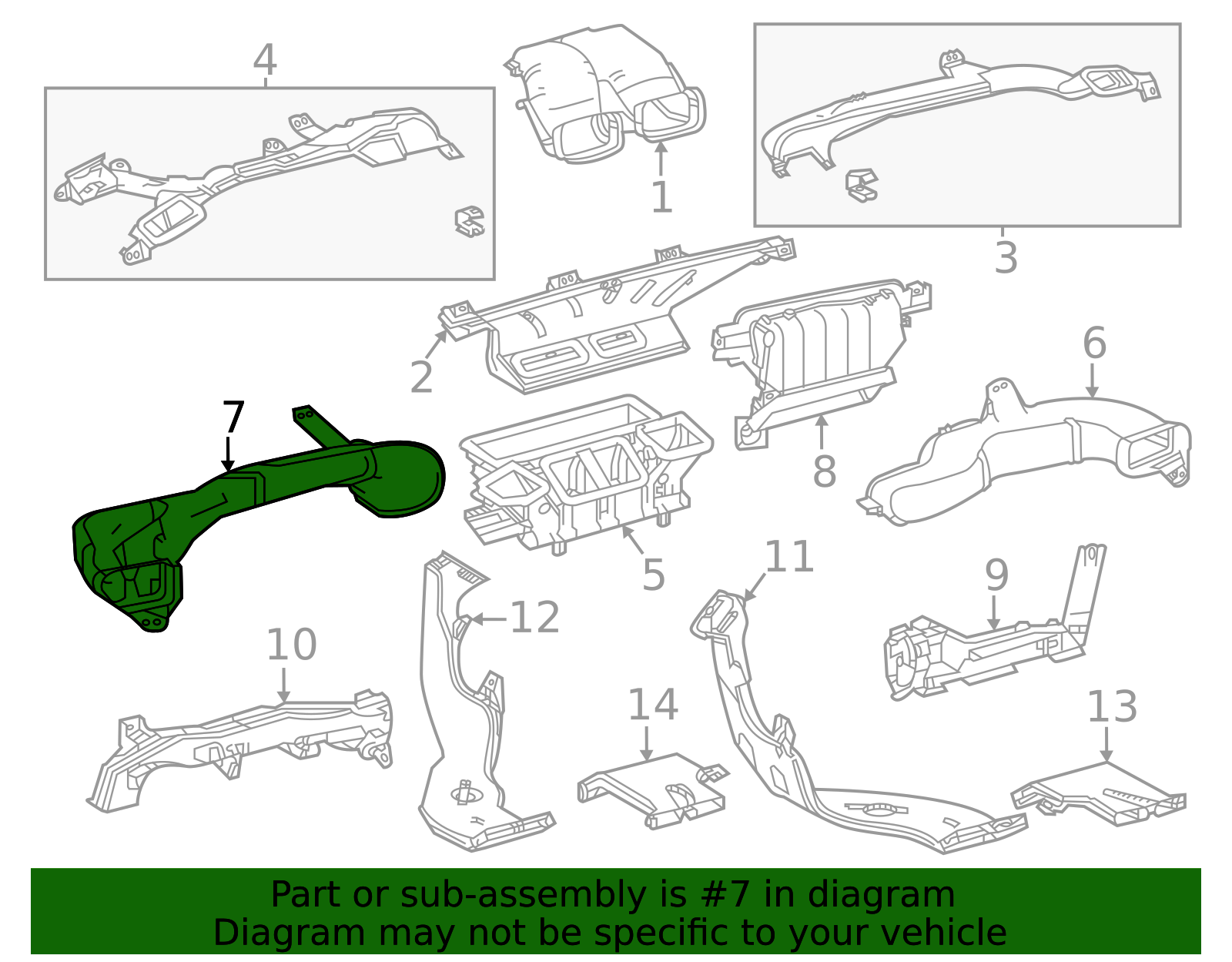 55843-0E210 - High-Quality Side Duct for 2024-2025 Toyota Grand ...