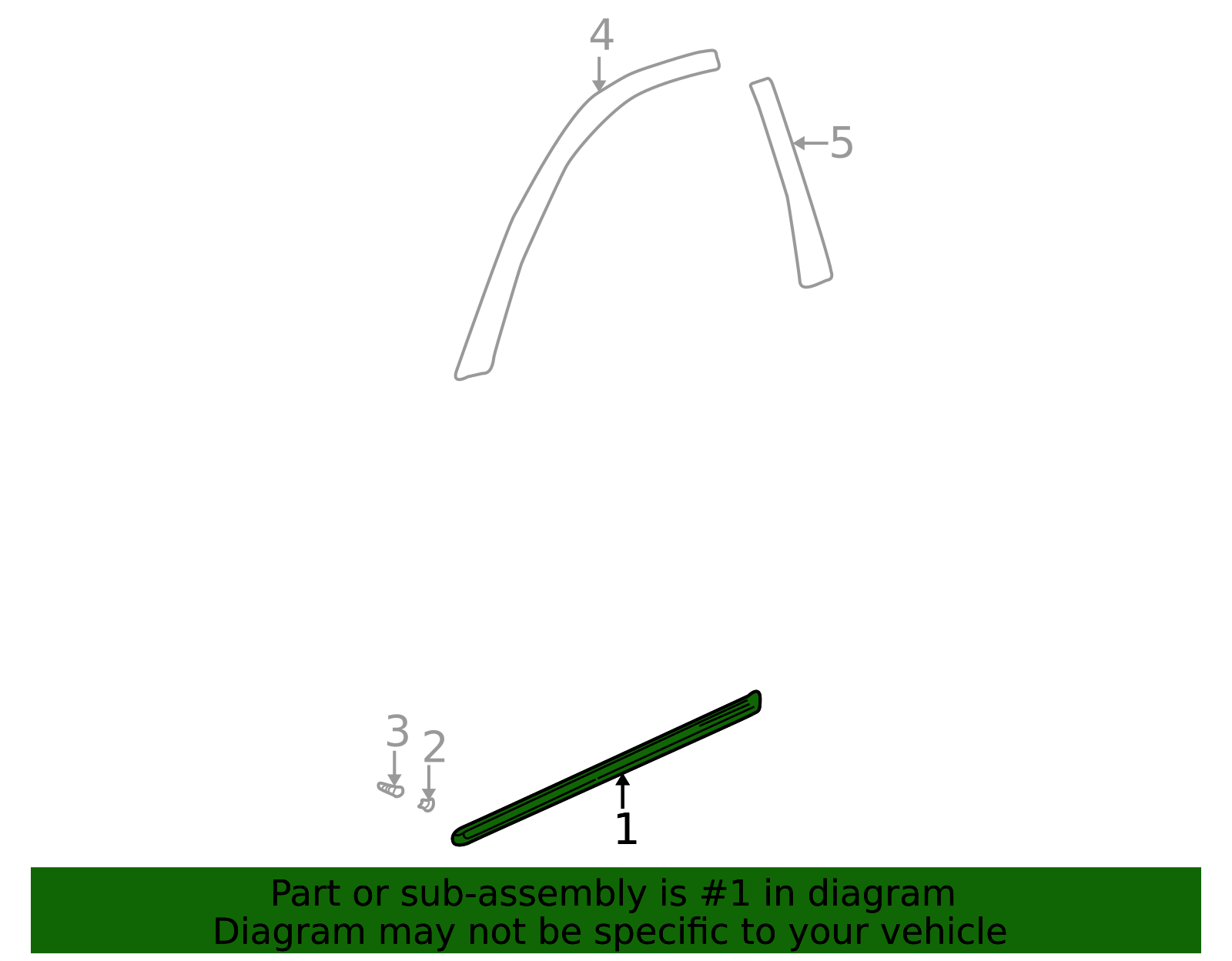 2004 Hyundai Elantra Body Side Molding 87711-2D500 | QuirkParts