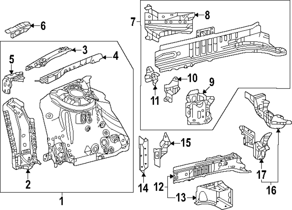 5374742050 - 2023-2024 Subaru Solterra - Mount Plate | Subaru Parts HQ