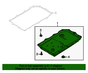 Transmission Oil Pan And Filter 68225344AA | Mopar Parts Hub