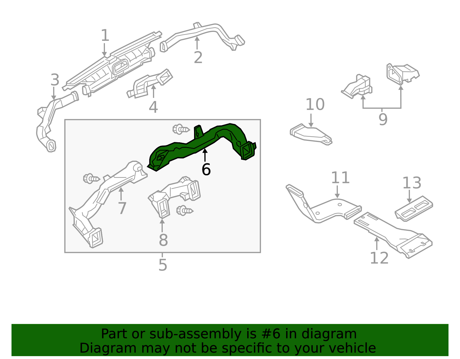 27871-1LA0A - Side Duct 2017-2019 Nissan Armada | Official Nissan Parts ...