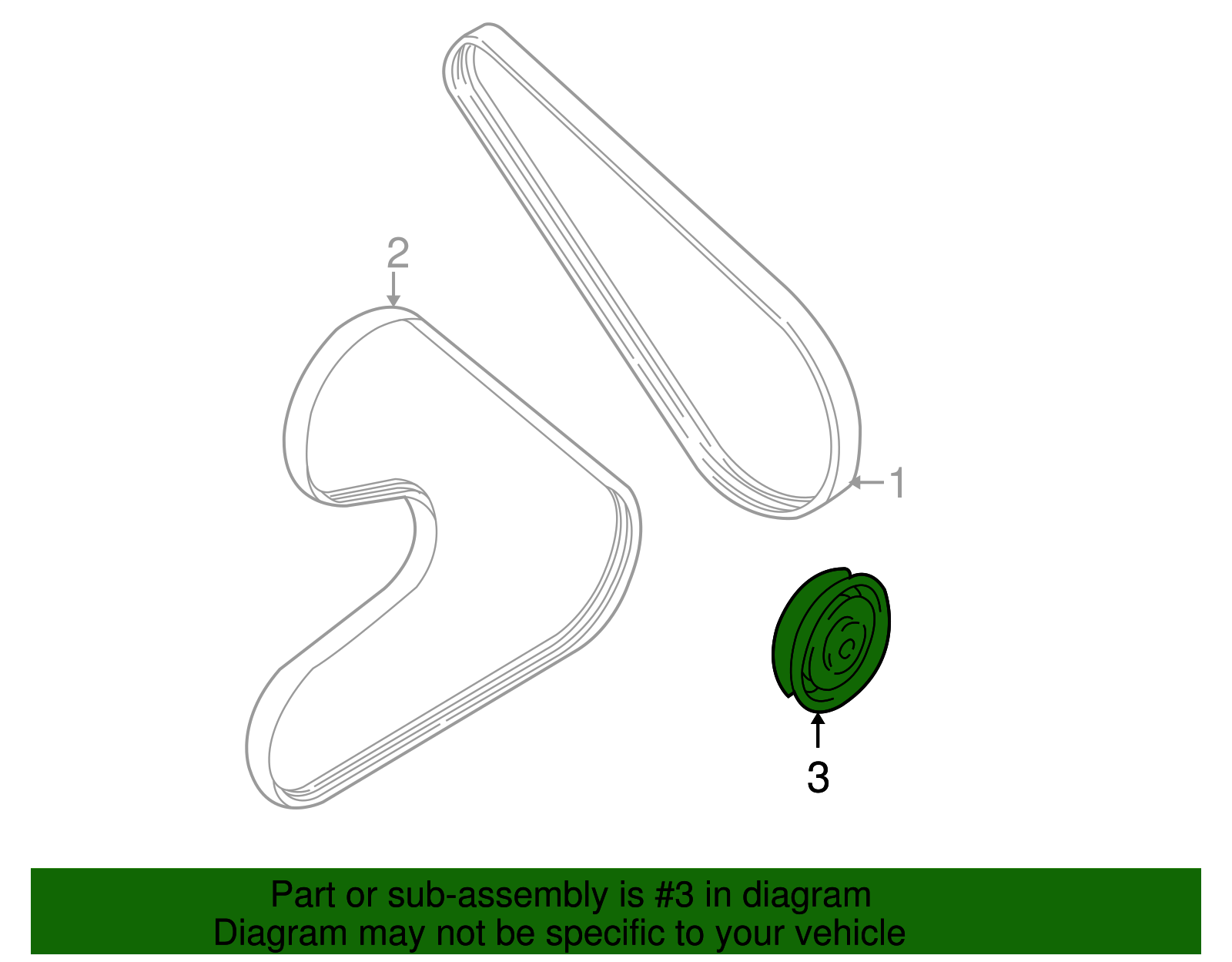 1988-2007 Mitsubishi Belt Tensioner MD308882 | Mitsubishi Parts ...