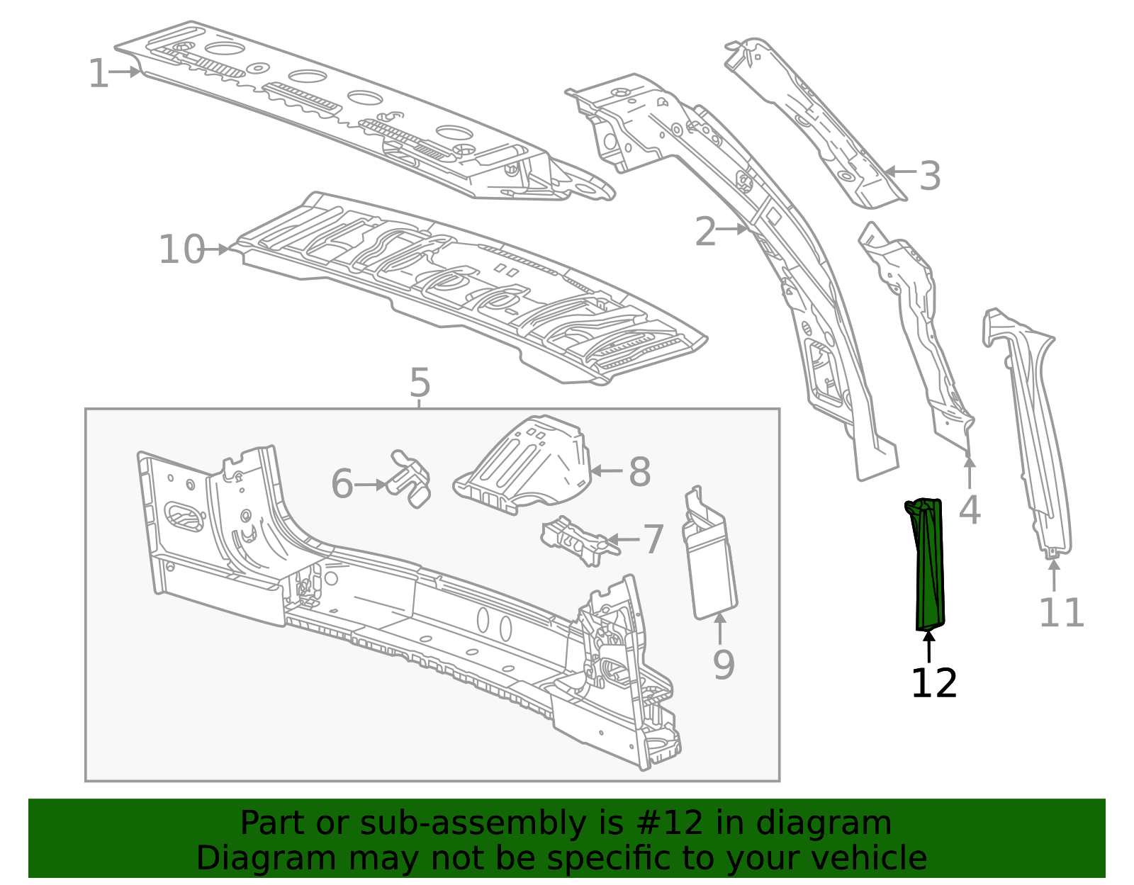 2021-2025 GM Rear Pillar Trim 84718047 | Capital Chevy Parts