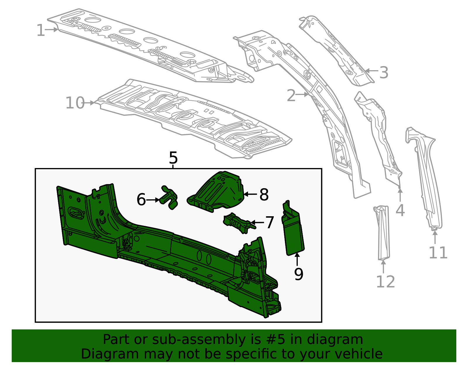 85579427 - Rear Body Panel 2025 GM | GM Parts Warehouse