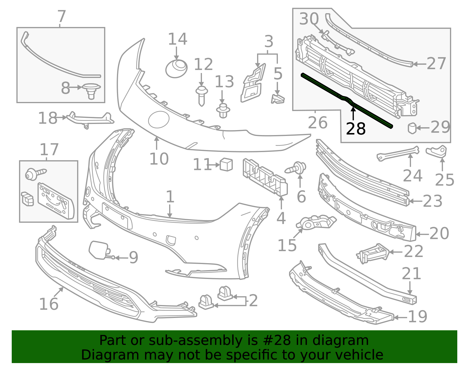 2023-2025 Toyota Shutter Assembly Lower Seal 53156-47040 | MotorMotor