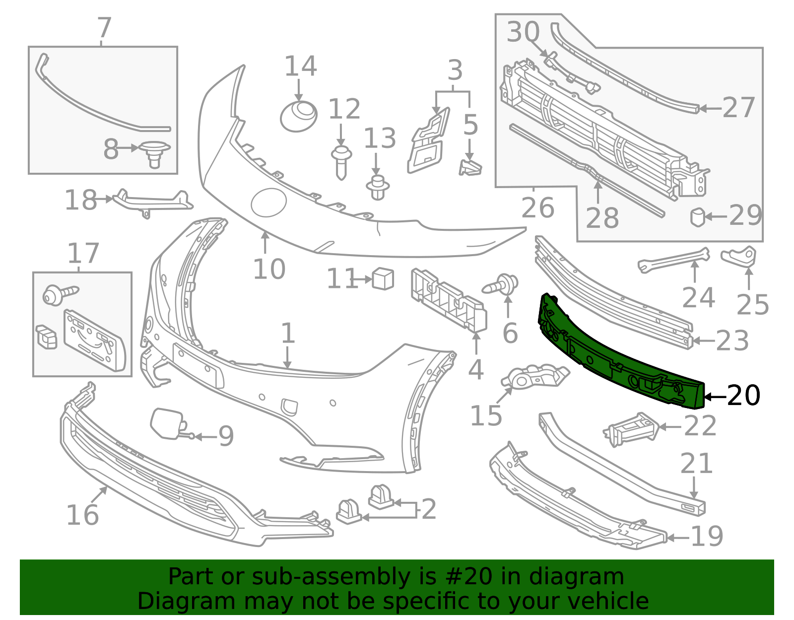 2023-2025 Toyota Upper Absorber 52611-47230 | Toyota Parts Center