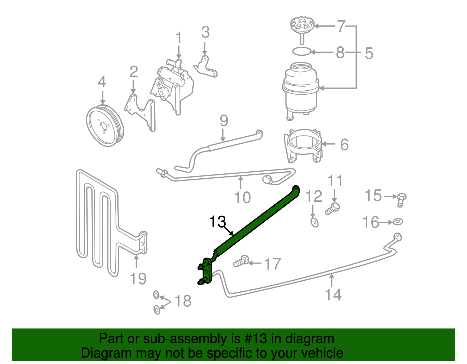 32411094306 - 1997-2003 BMW Power Steering Return Line (32-41-1-094-306 ...