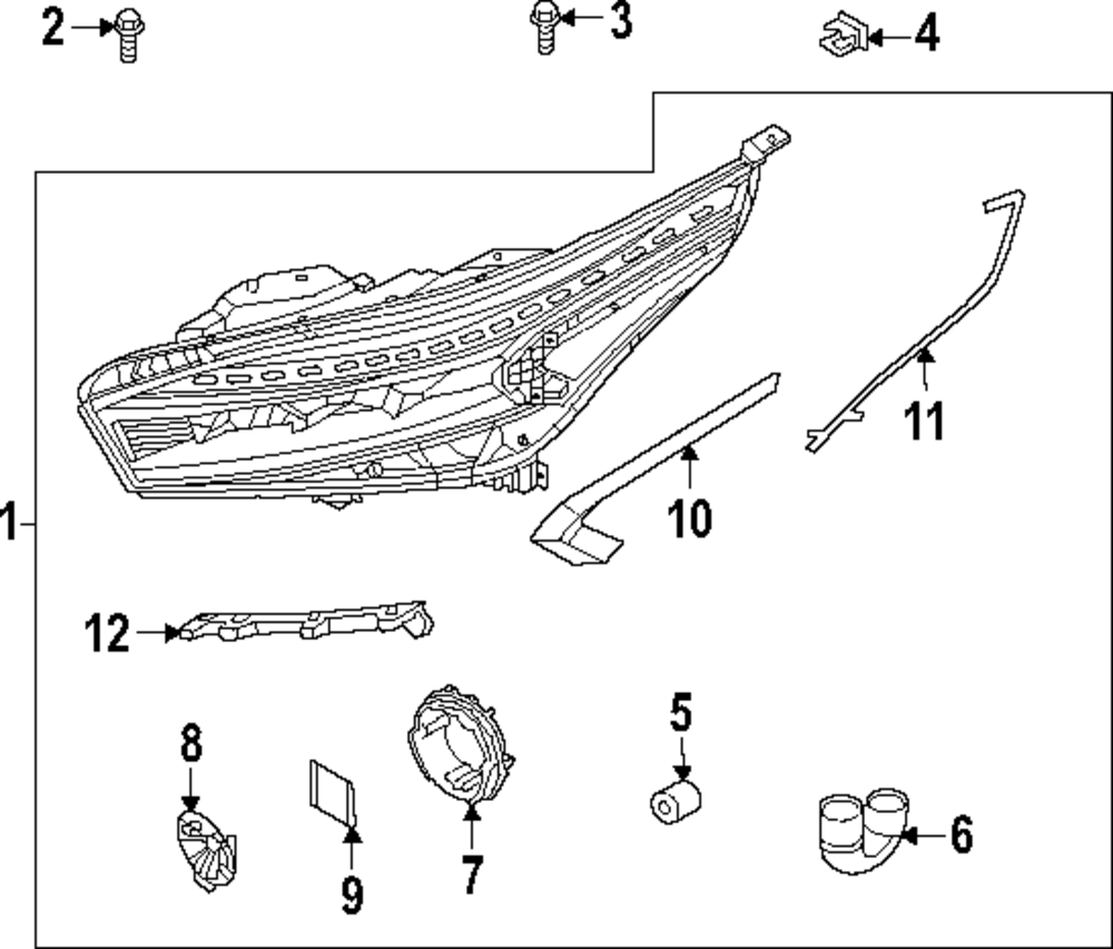 2022-2024 Kia Forte Composite Assembly 92102-M7700 | TascaParts.com