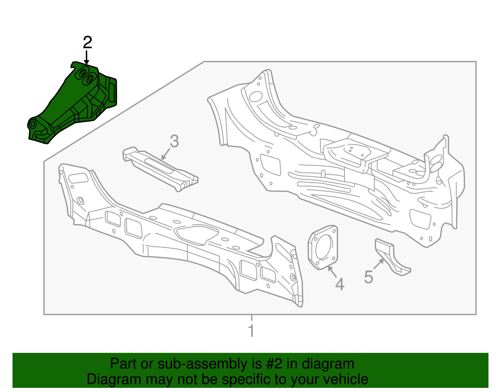 23484177 - 2016-2020 Buick Envision - Passenger Side Body Side Outer ...