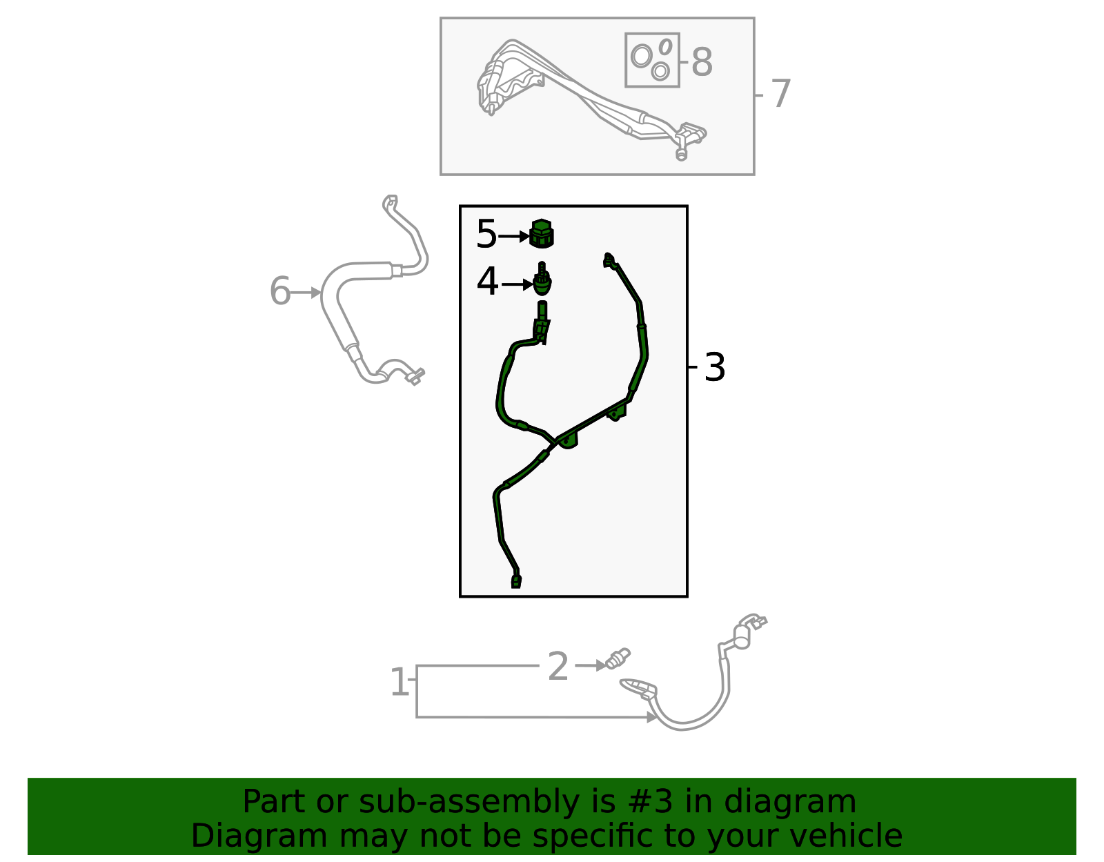 Genuine OEM Ford Part - A/C Refrigerant Liquid Hose BK3Z-19835-B ...