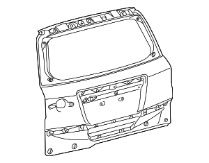 2009-2012 Toyota RAV4 Door Shell 67005-0R140 | Toyota Parts Center