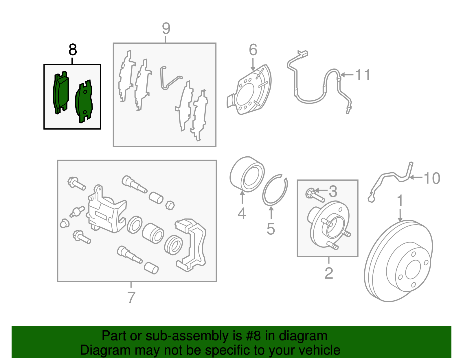 2012-2019 Nissan Brake Pads Front D1060-1HL0B | Bill Kay Nissan Parts