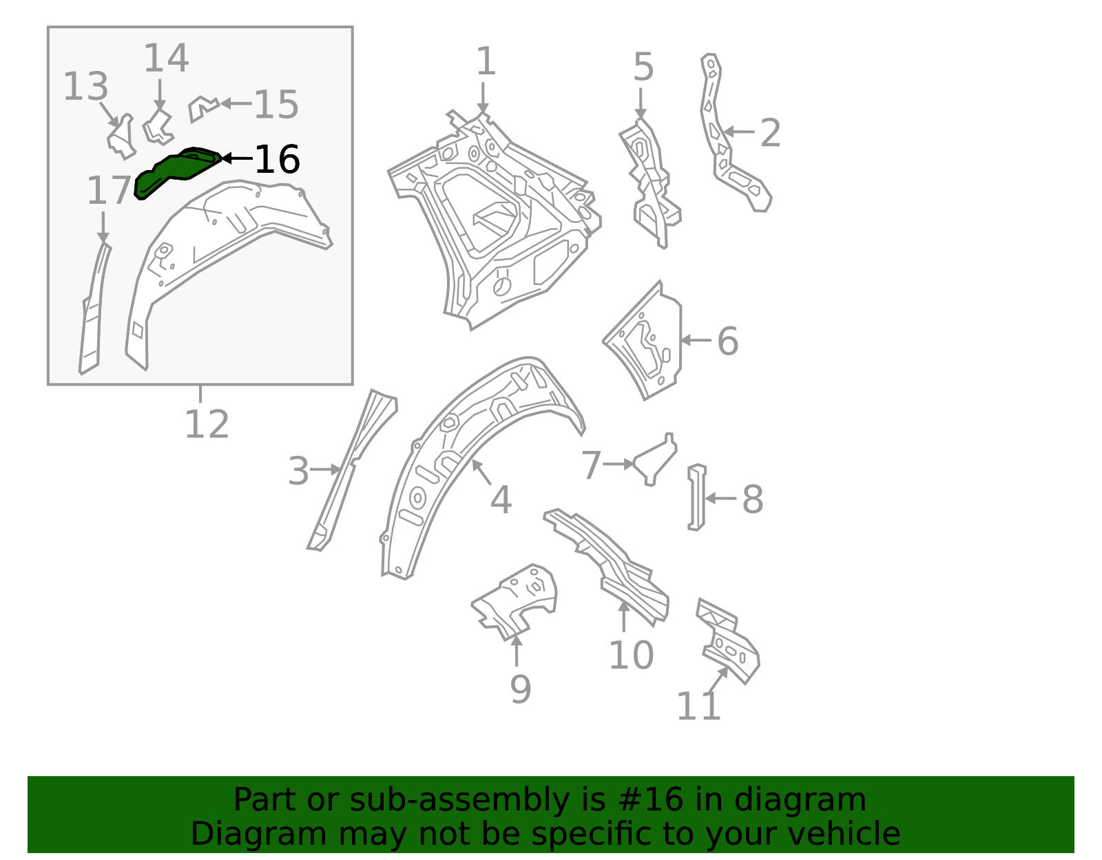 2018-2024 Volkswagen Tiguan Mount Plate 5QF-802-192 | QuirkParts