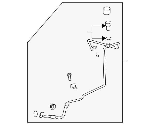 2010-2017 GM Air Conditioning Refrigerant Liquid Hose 23274007 ...