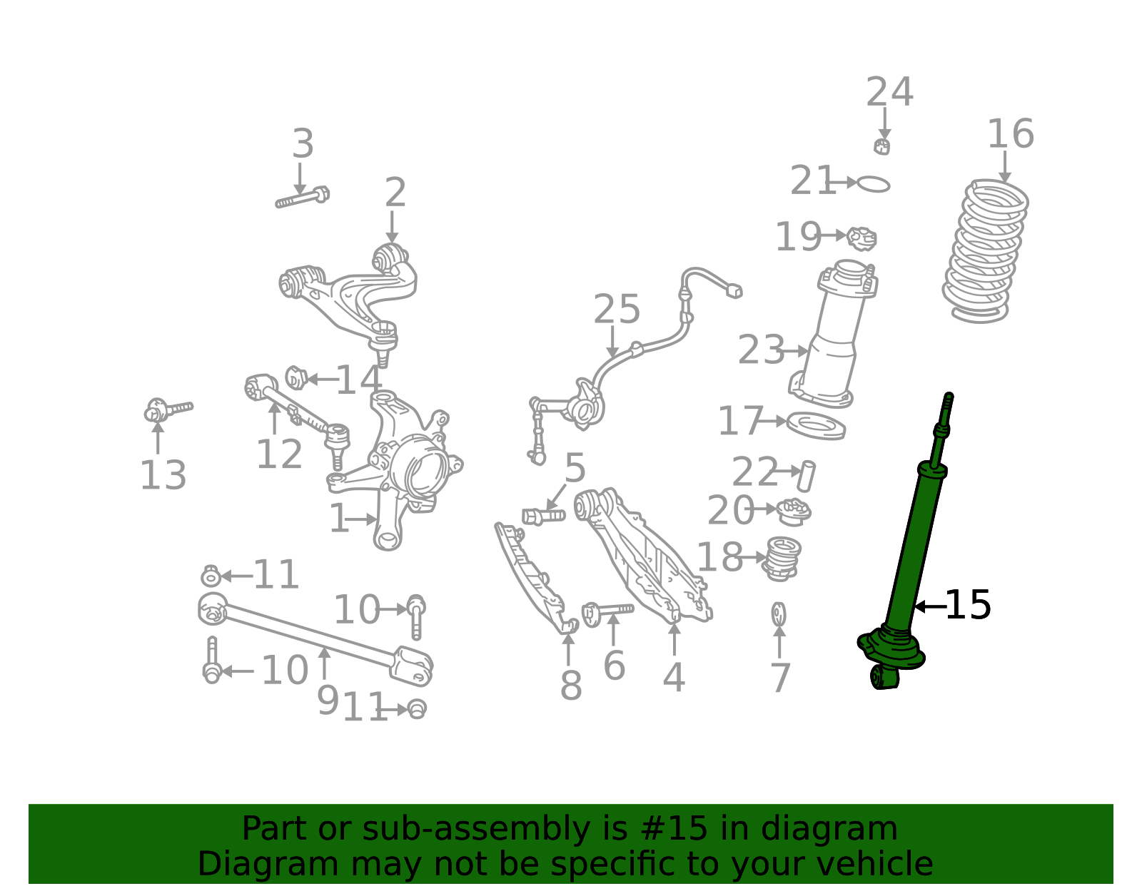 1998-2005 Lexus Strut 48530-80239 | OEM Parts Online