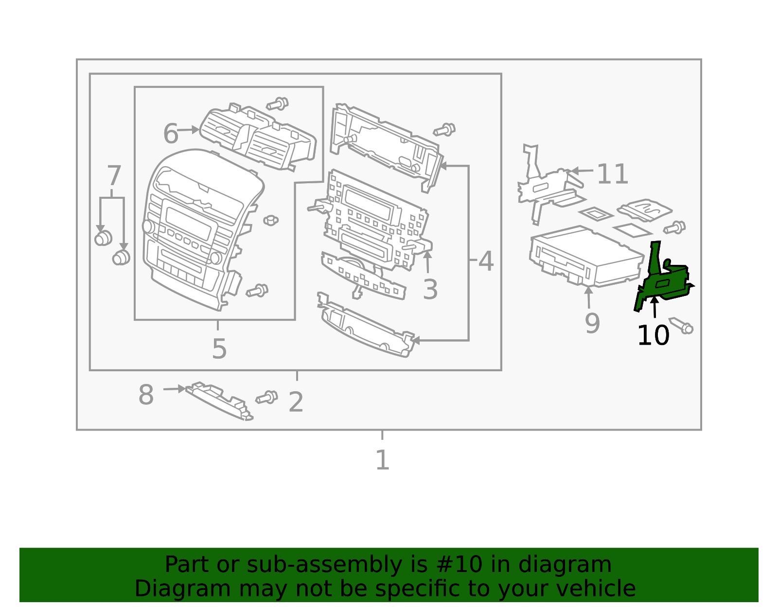 39177-SEC-A01 - High-Quality Radio Control Bracket for 2004-2008 Acura ...