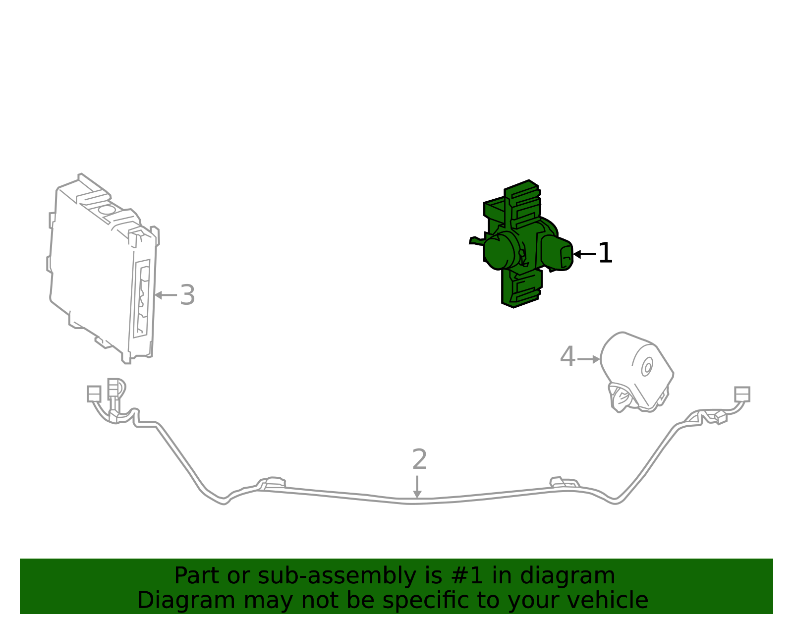 2019-2025 Lexus Park Sensor 89341-06070-P2 | OEM Parts Online