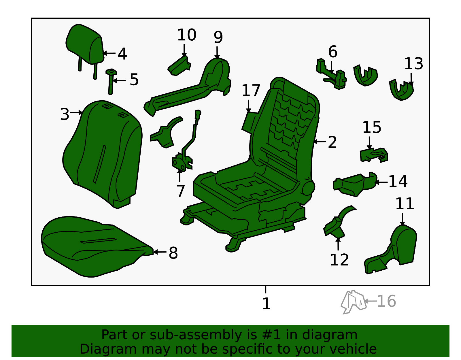 Genuine Official Toyota Seat Assembly part# 71010-52G20-B0 for 2010 ...